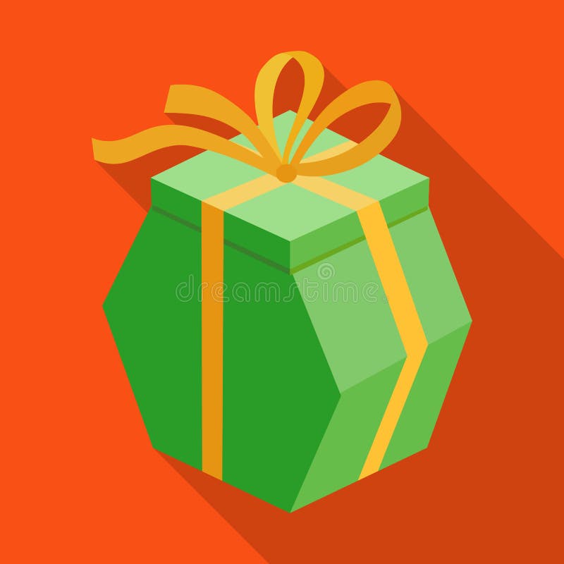 Present Box Vector Icon.Flat Vector Icon Isolated on White Background ...