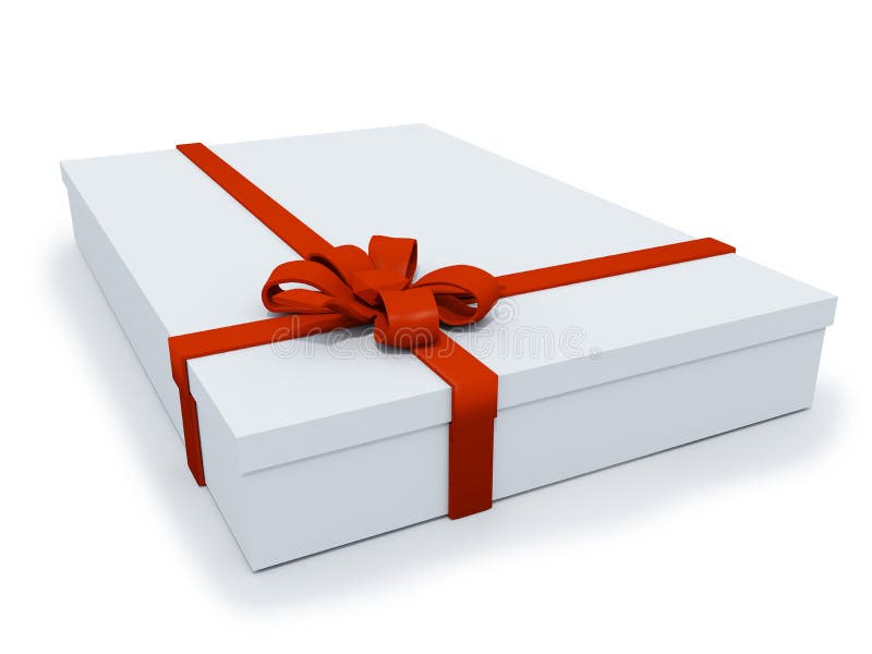 Big Present Box On White Background - Free Photo from StockFreeImages