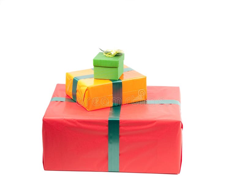 Present boxes stock image. Image of decorated, birthday - 11636797