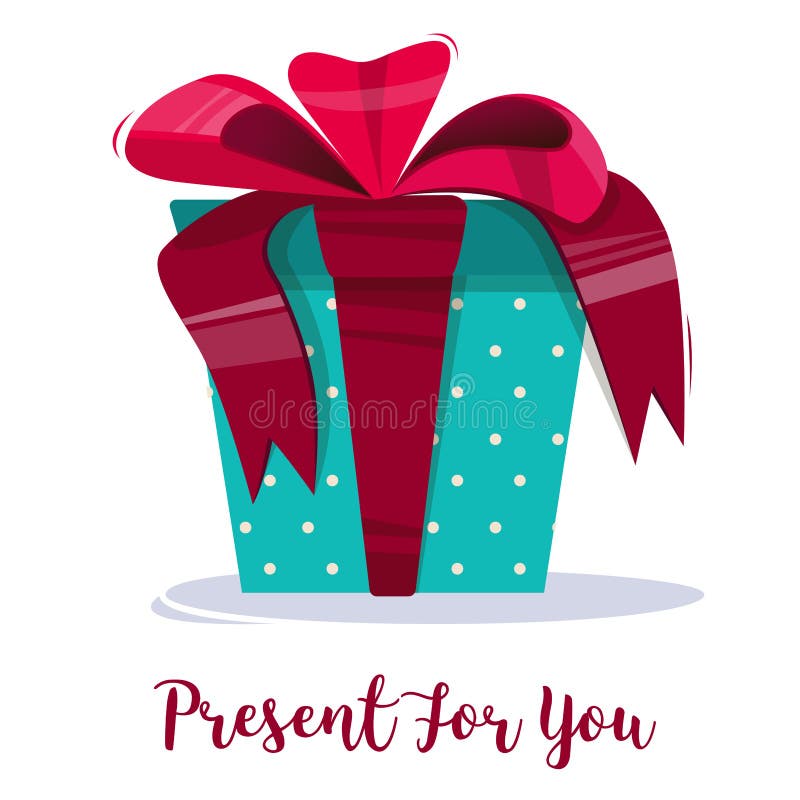 Present Bright Colorful, with a Bow and Geometrical Pattern. Stock ...