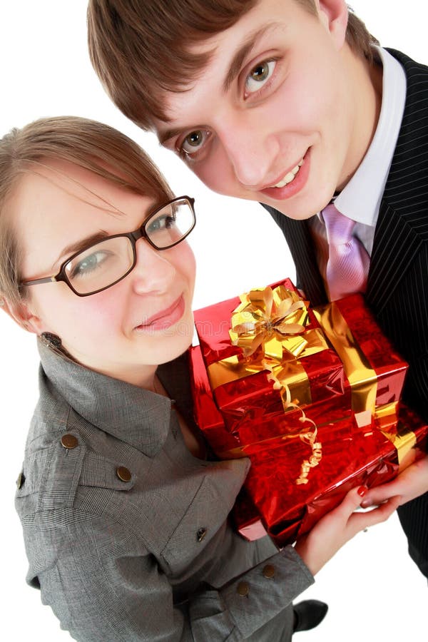 Present business stock photo. Image of people, cuddle - 5207002