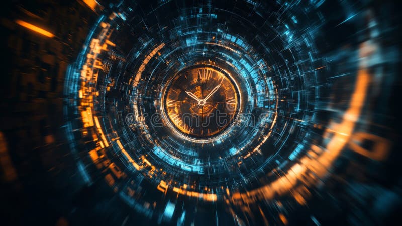 A Present-day Illustration of a Futuristic Technology Background with ...