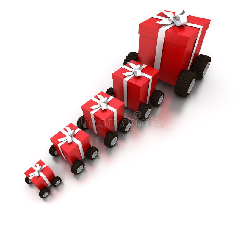 Present delivery stock illustration. Illustration of packet - 10759246