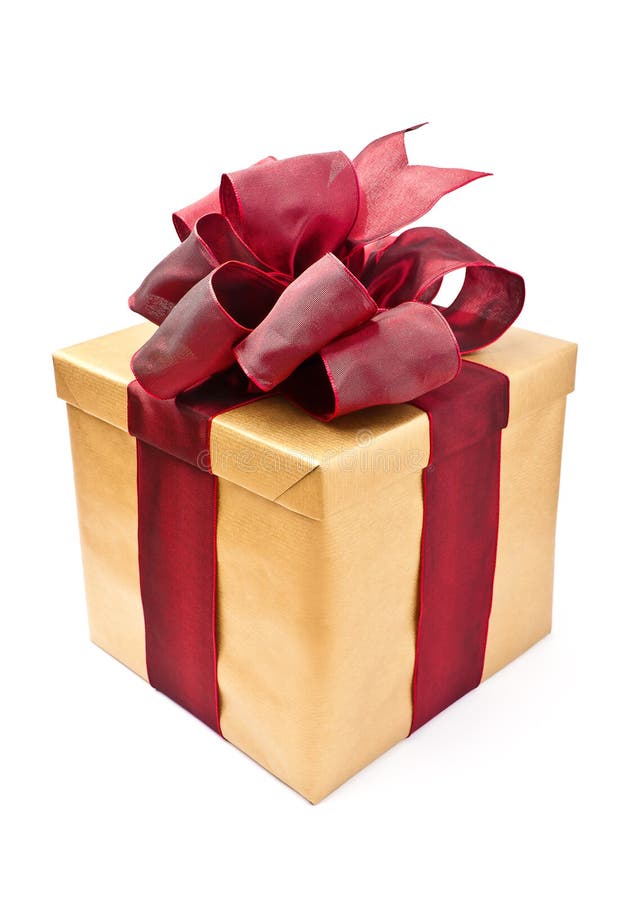Present Gift Box stock photo. Image of gold, fancy, celebration - 20940716