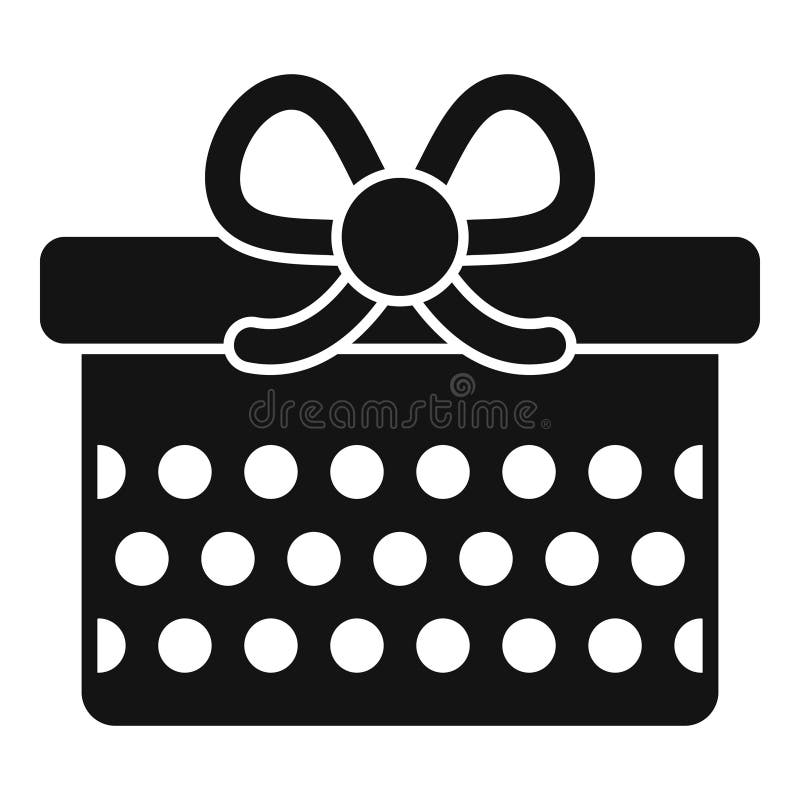 Present Gift Box Icon Simple Vector. Party Design Package Stock ...