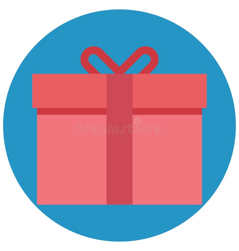 Present, Gift Box, Isolated Vector Icons that Can Be Easily Modified or ...