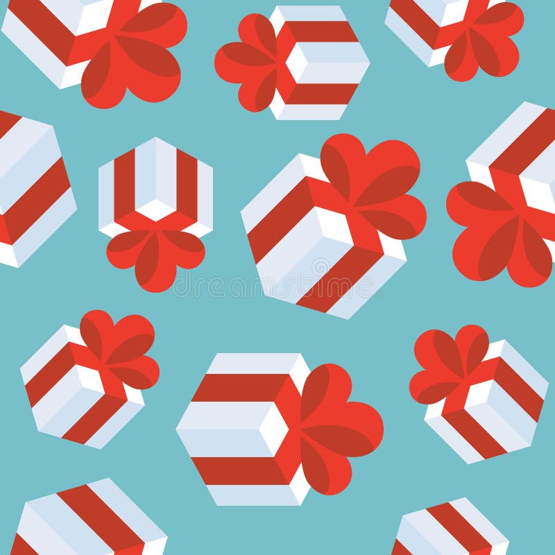 Present Gift Box Seamless Pattern Suitable for Use As Wrapping P Stock ...