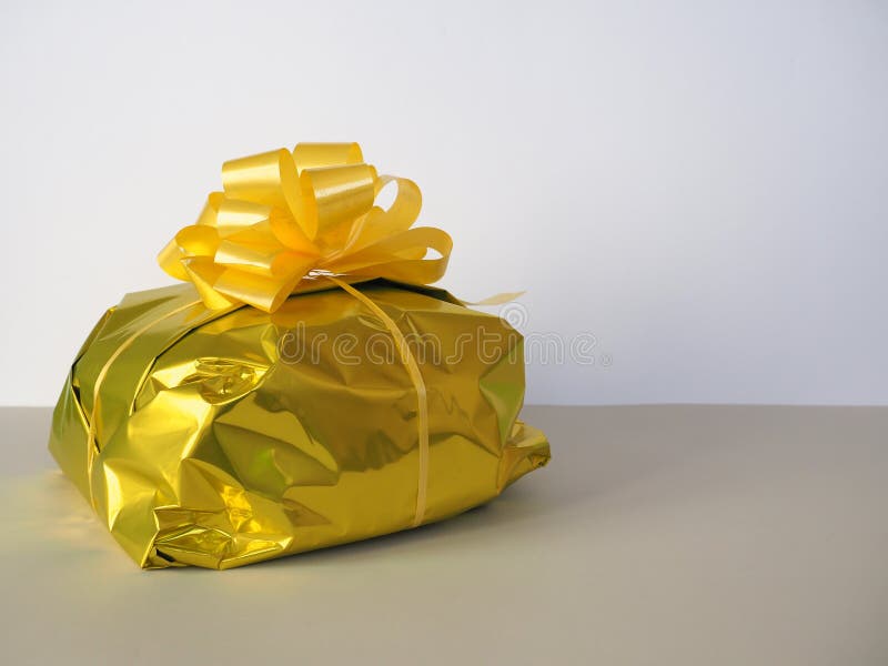 Present gift cadeau stock image. Image of foil, space - 312114457