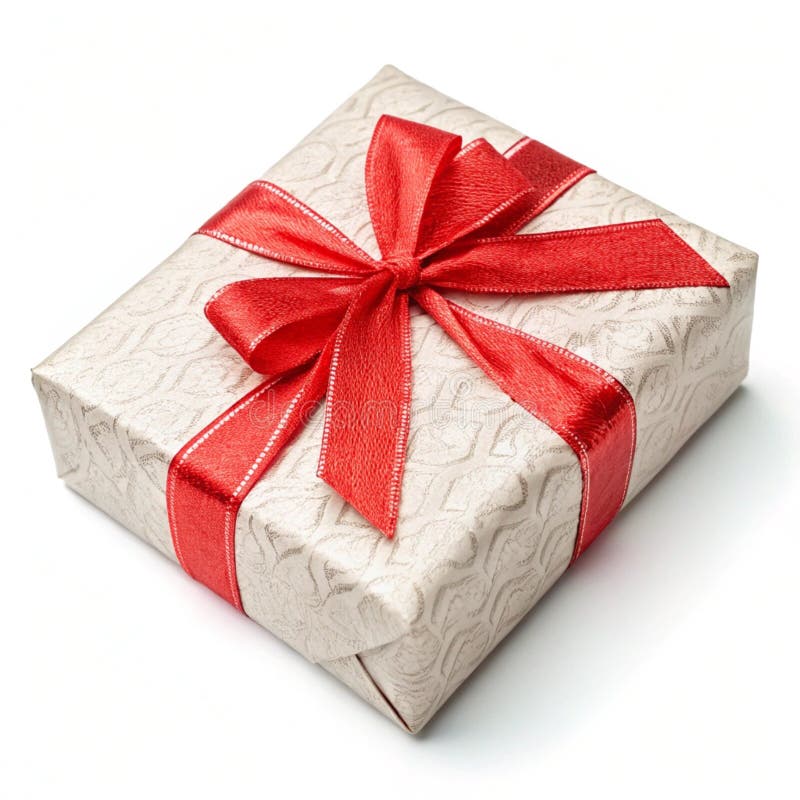 Present Gift Isolated on White Background Stock Illustration ...