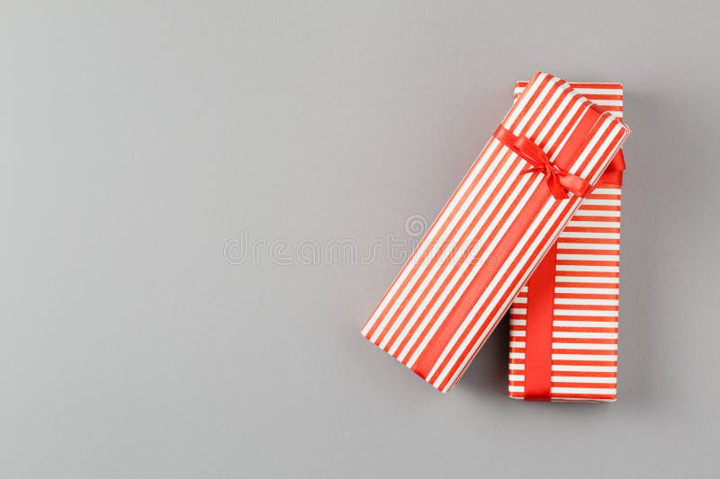 Present in Gift Paper on the Table. Stock Photo - Image of group ...