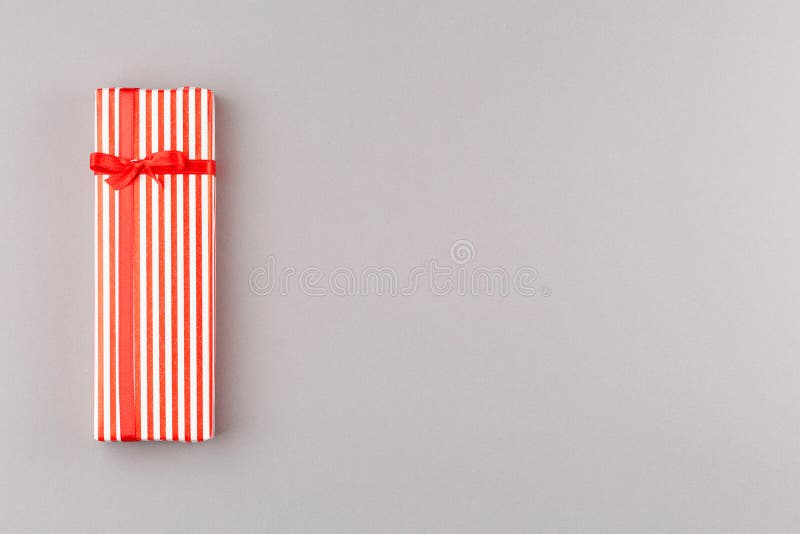 Present in Gift Paper on the Table. Stock Image - Image of celebrate ...