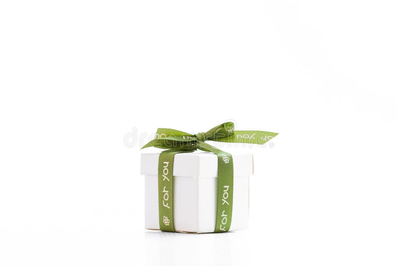 Present with green ribbon stock photo. Image of event - 30989118
