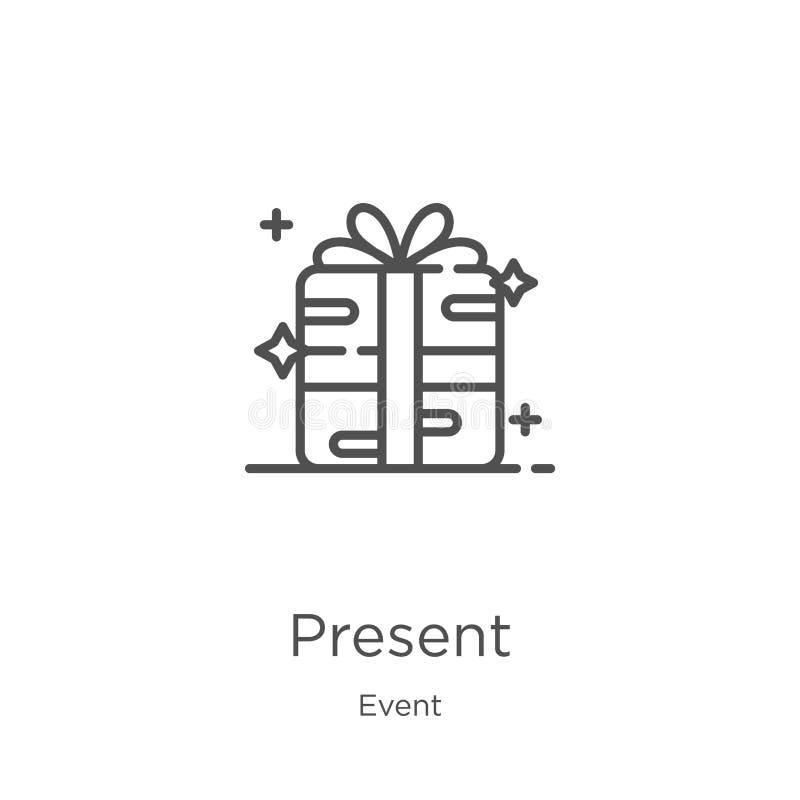 Red Present Icon with Cursor Hand Stock Illustration - Illustration of ...