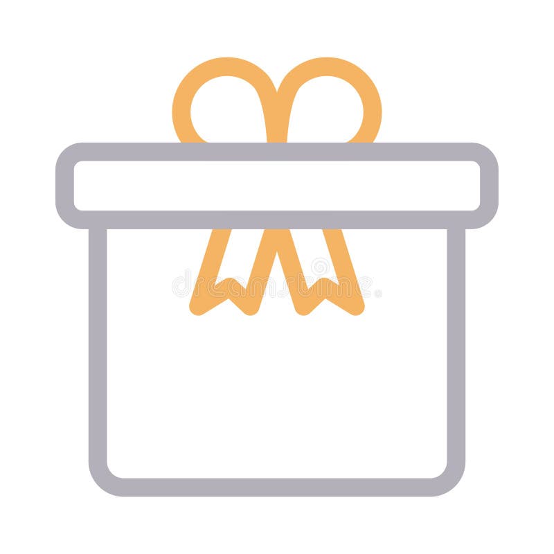 Present Color Line Vector Icon Stock Vector - Illustration of vector ...