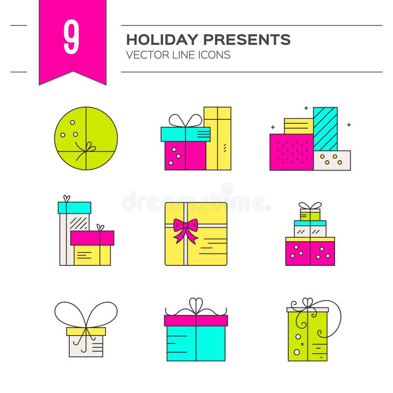 Present Icons stock vector. Illustration of isolated - 64569731