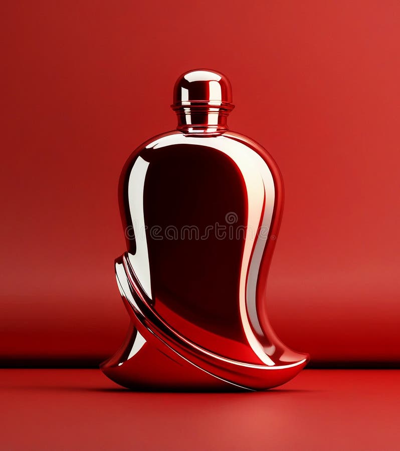 Blank Flask and Bottle Mockup for Luxury Branding Concepts Stock ...