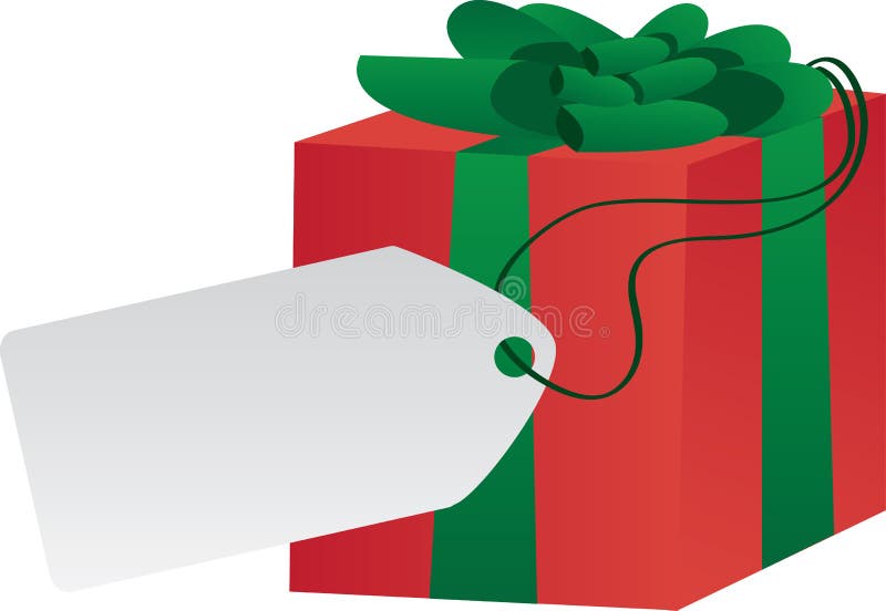 Present with label stock vector. Illustration of gift - 22079445