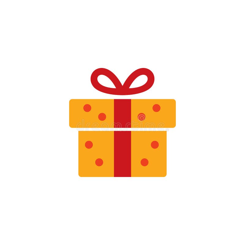 Present Logo Icon Design stock vector. Illustration of event - 128298641