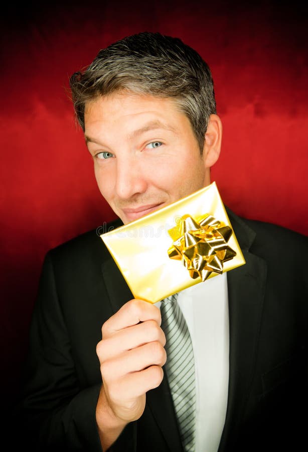 Present man stock photo. Image of happy, ribbon, gift - 16545670