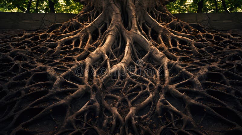 Present meditation tree stock illustration. Illustration of grounding ...