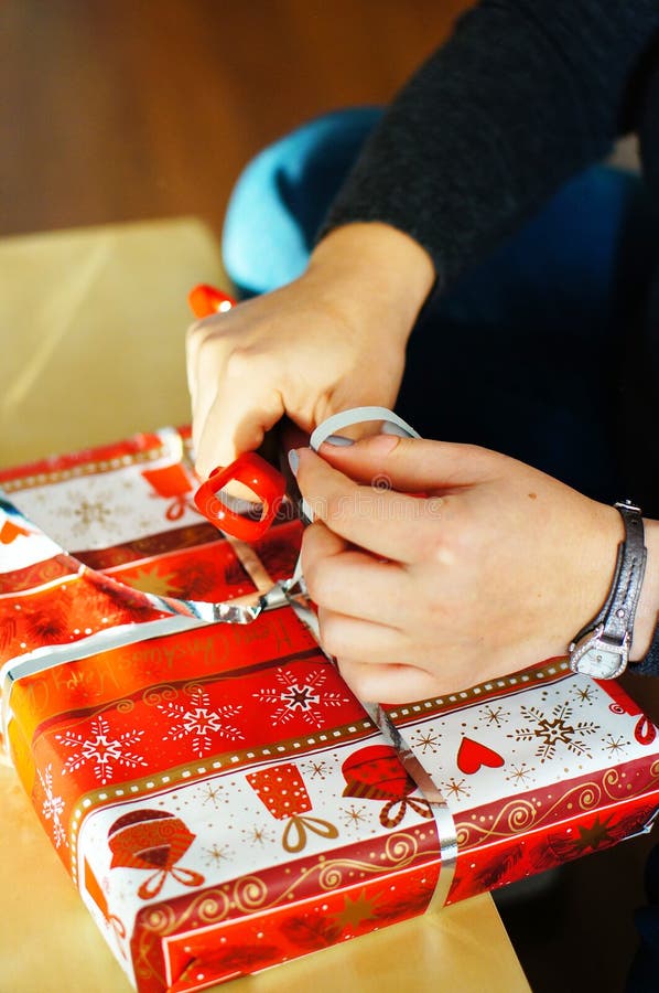 Present stock image. Image of present, person, package - 44261253