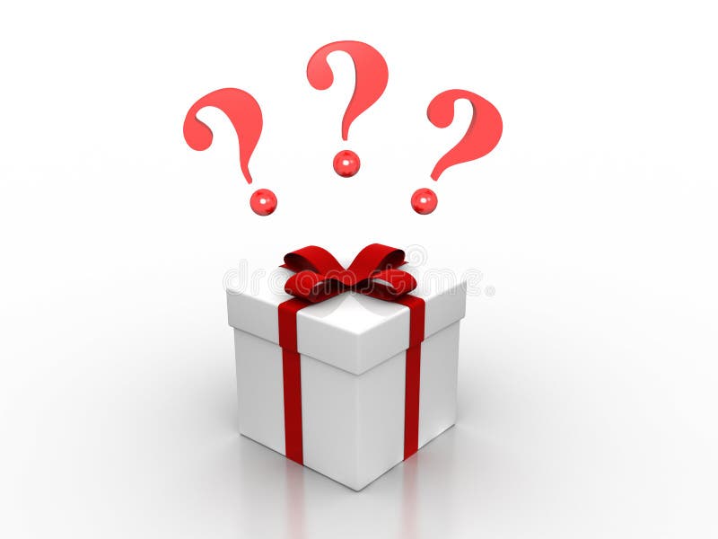 Present question stock illustration. Illustration of ribbon - 47435971
