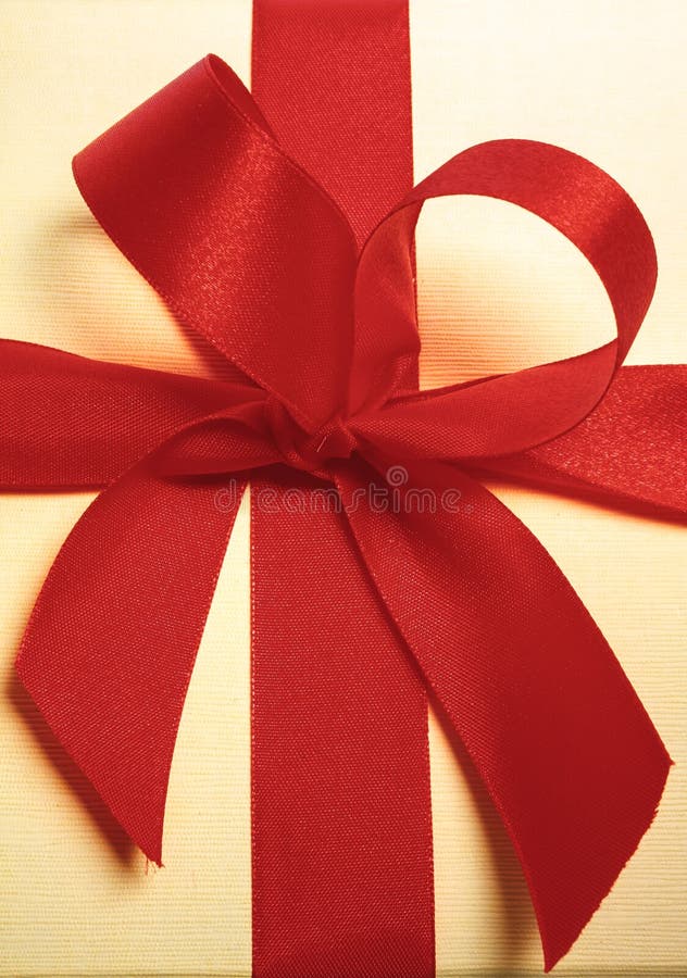 Present with red ribbon stock photo. Image of ribbon - 86612382