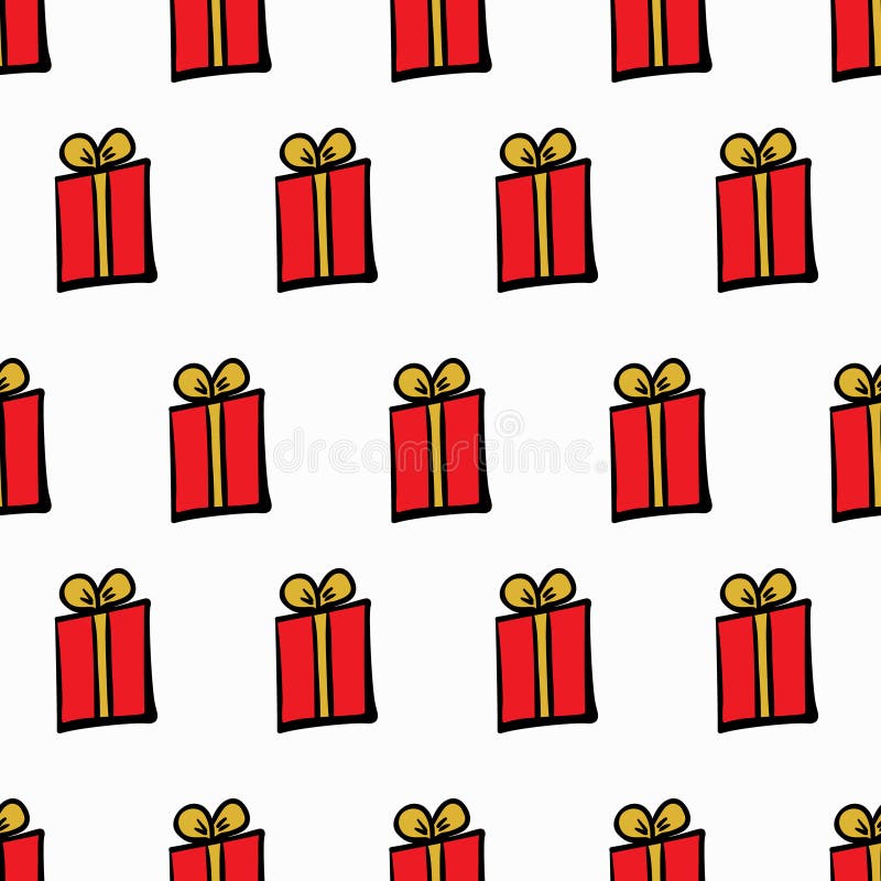 Present Box Seamless Gift Pattern. Giveaway Holidays Repeated Pattern ...