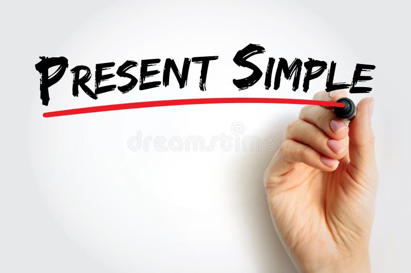 Present Simple Tense Stock Illustrations – 20 Present Simple Tense ...
