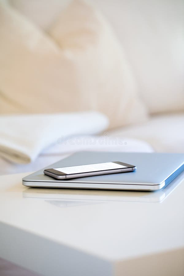 Present Technology Devices in Place Stock Image - Image of connection ...