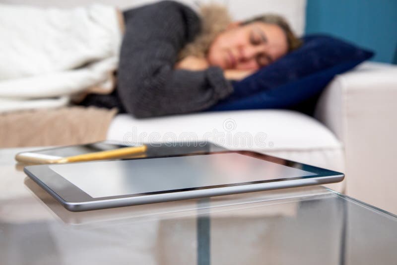 Present Technology Devices in Situ Stock Image - Image of internet ...