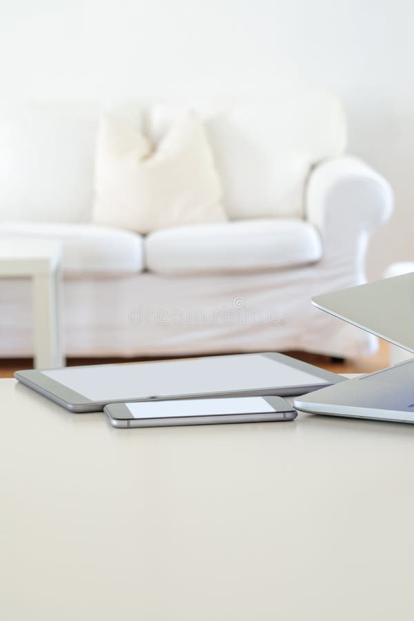 Present Technology Devices in Situ Stock Image - Image of mobility ...