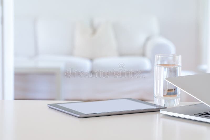 Present Technology Devices in Situ Stock Photo - Image of media ...