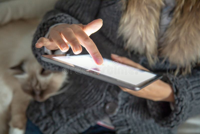 Present Technology Devices in Situ Stock Image - Image of mobile ...