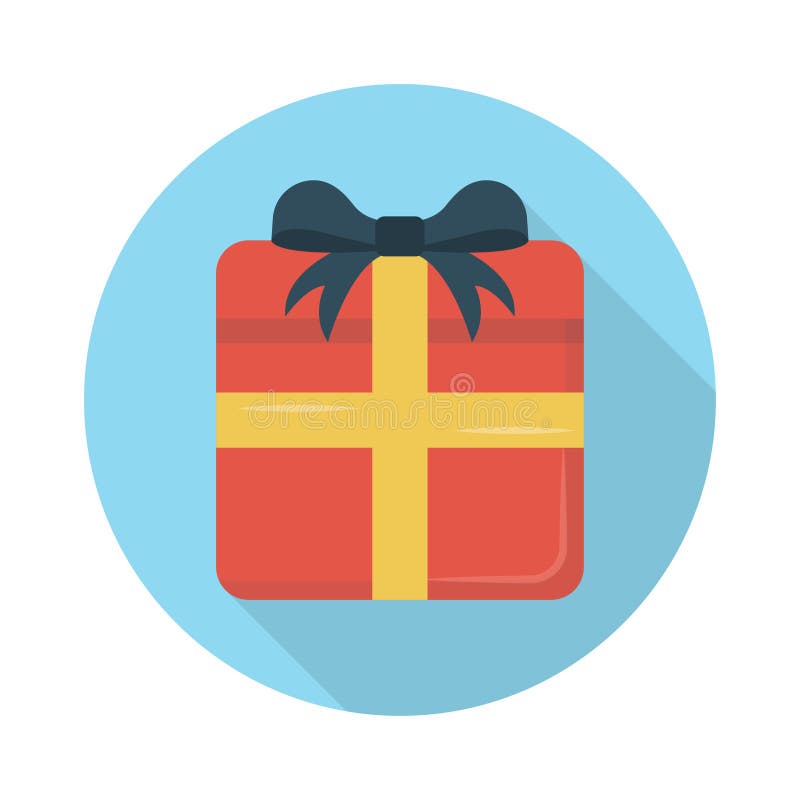 Present Vector Flat Color Icon Stock Illustration - Illustration of ...