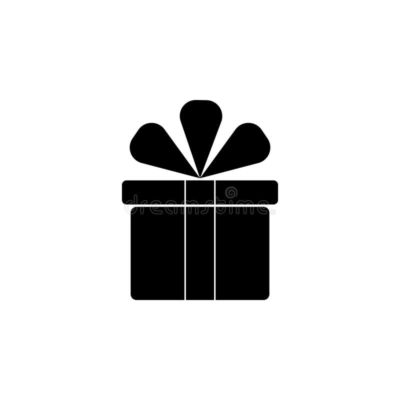 Present vector icon stock illustration. Illustration of gift - 110995582