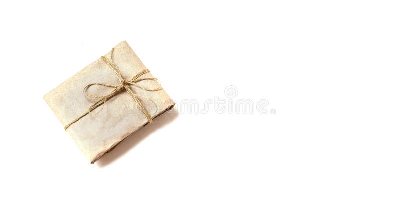 Present on the White Background Stock Image - Image of greeting, fabric ...