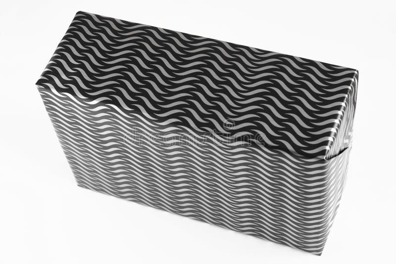 Present Wrapped Gift Box Isolated on White. Packaging Stock Image ...