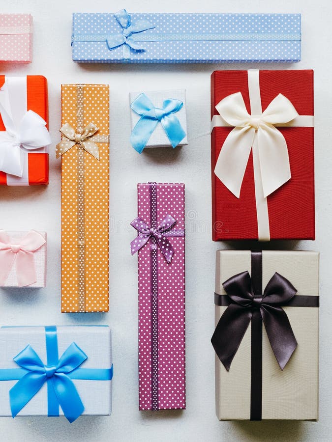 Present Wrapping Craft Creative Idea Boxes Design Stock Photo - Image ...