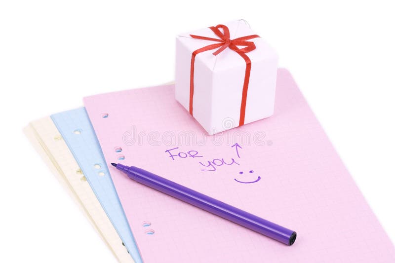 Present for you stock image. Image of blank, office, present - 11244653