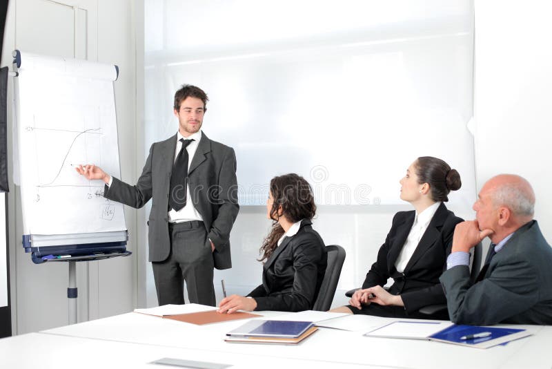 Presentation stock image. Image of group, company, office - 13925797