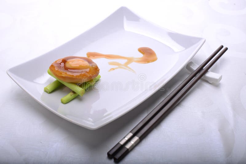 Fine Dining of Abalone in a Restaurant Where Presentation is Important ...