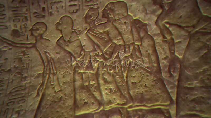 Presentation of Ancient Egyptian Remains with Slide Projector. 17 Stock ...