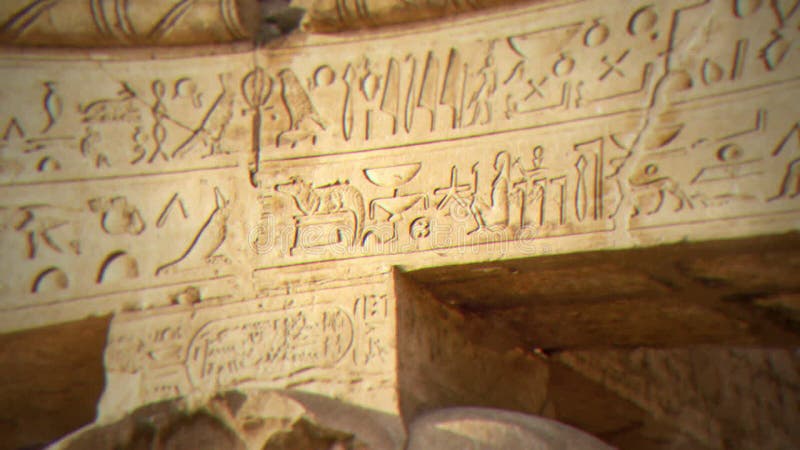 Presentation of Ancient Egyptian Remains with Slide Projector. 09 Stock ...