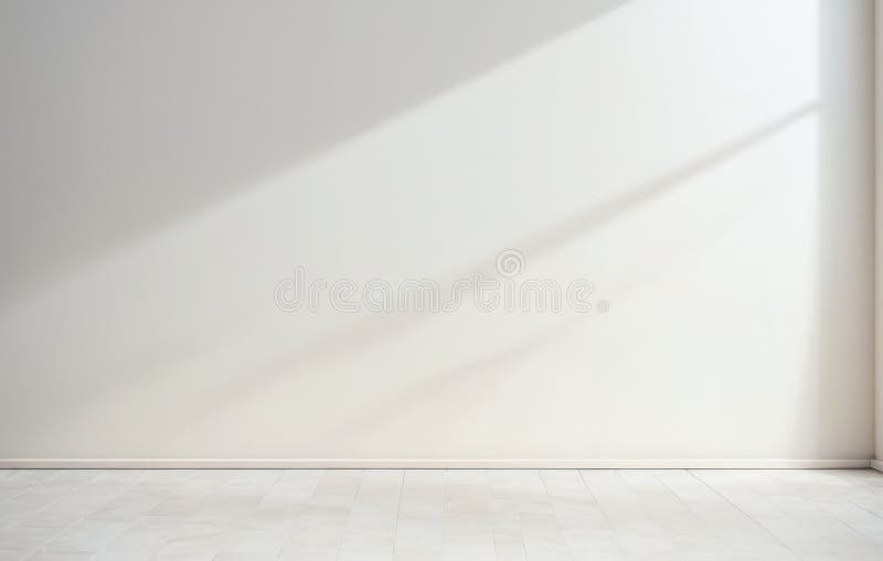 Presentation Backdrop. Empty Minimalist Interior with White Walls ...