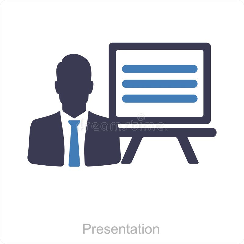 Presentation stock illustration. Illustration of manager - 340072530