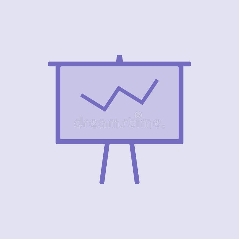 Presentation Board Icon. Vector Illustration, Logo Template for Many ...
