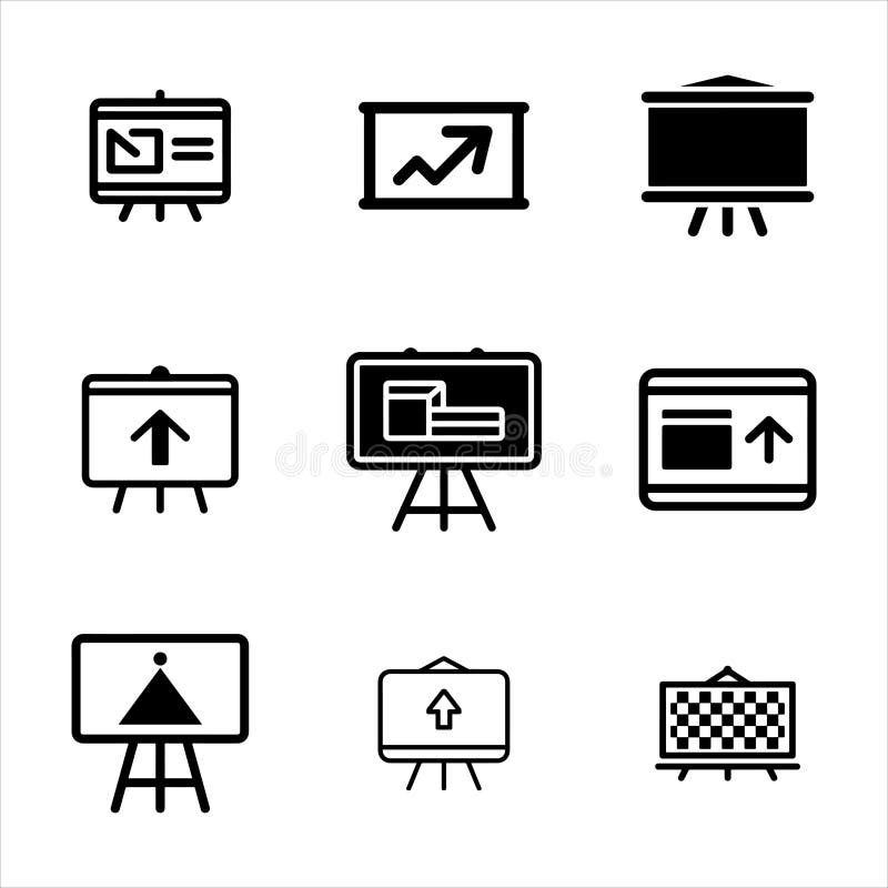 Presentation Line Icons Stock Illustrations – 107,671 Presentation Line ...