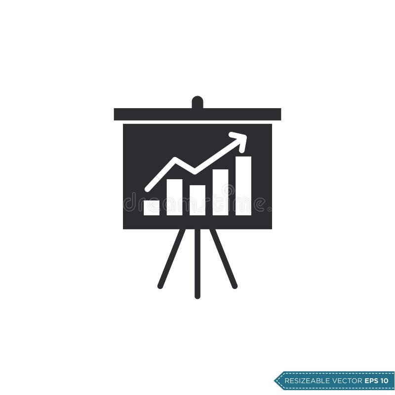 Presentation Board Meeting Icon Vector Logo Template Stock Vector ...