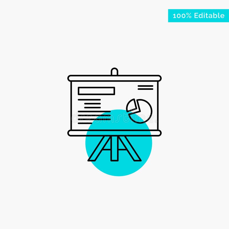 Presentation, Board, Projector, Graph Turquoise Highlight Circle Point ...